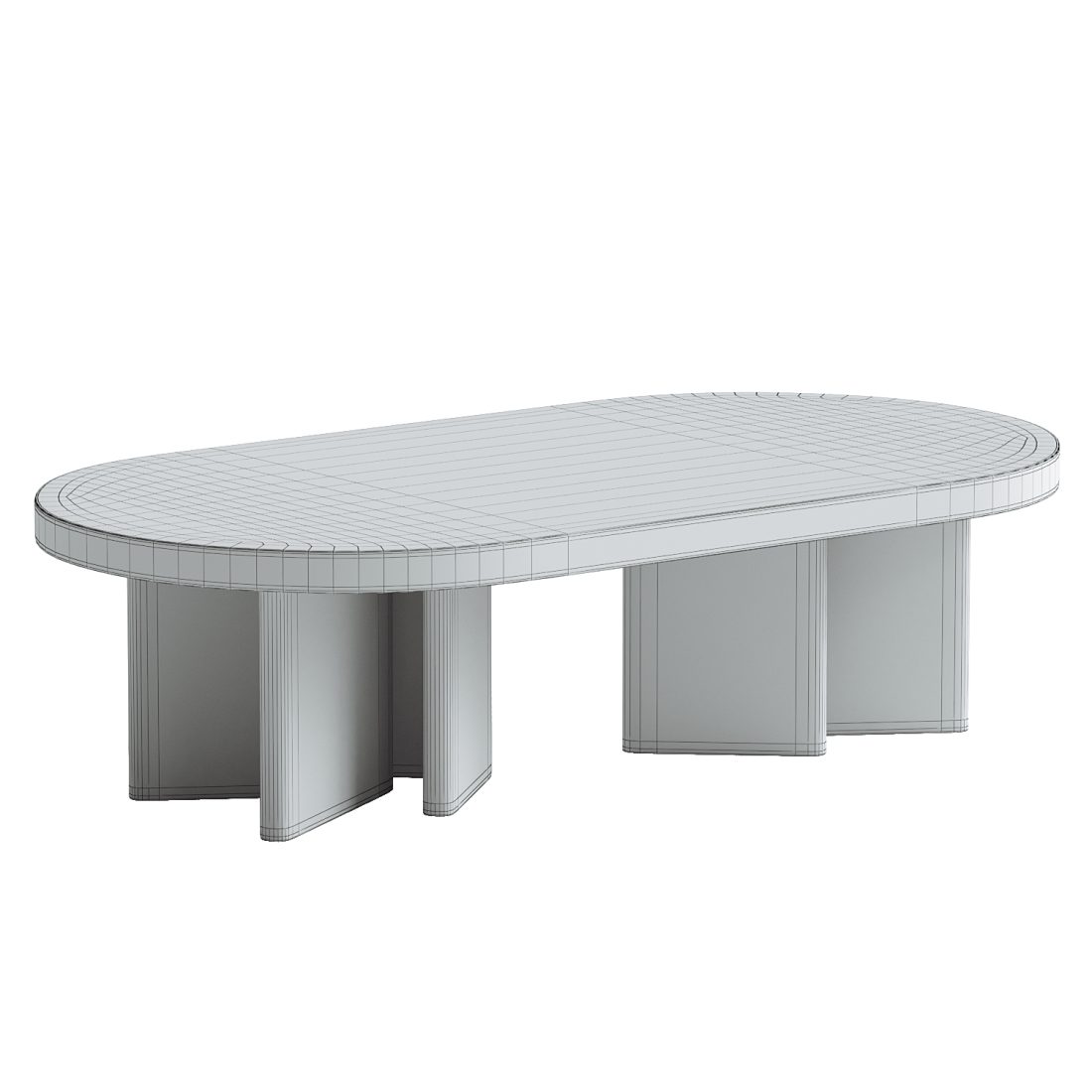 Pill Shape Coffee Table 3D Model for Corona | CGMood