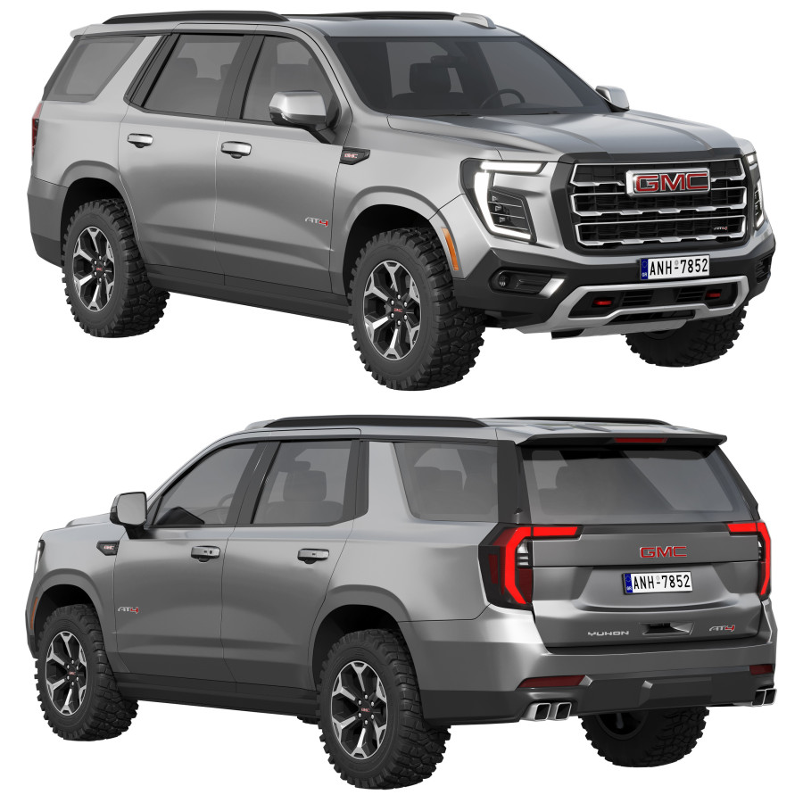 GMC Yukon AT4 2025 3D Model for Corona | CGMood