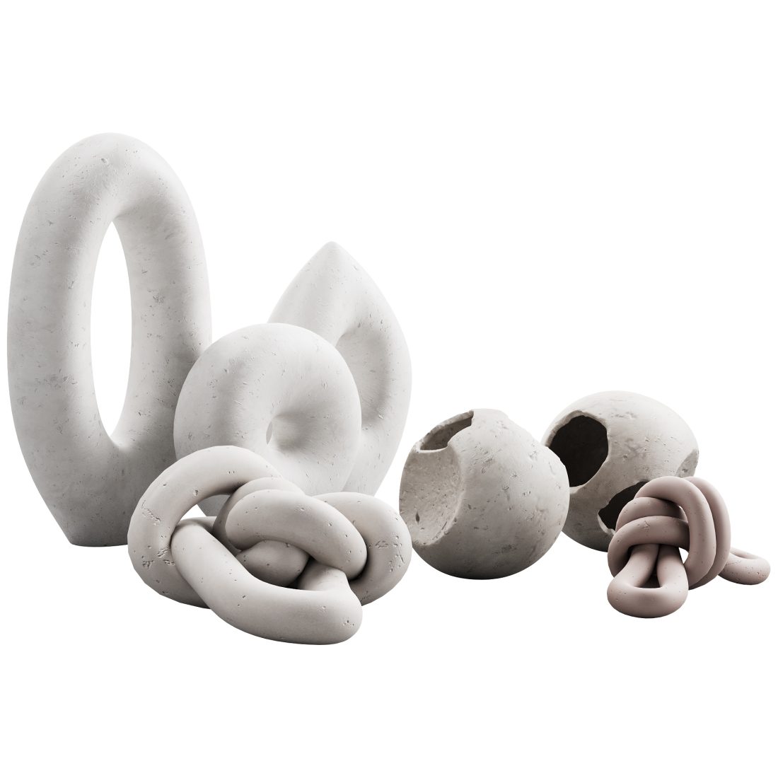 549 Interior Sculptures 23 Stone Sculptures Kit 3D Model for VRay ...