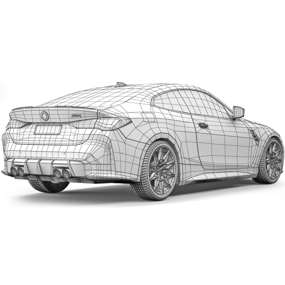 Bmw M4 Competition 2021 3D Model for VRay | CGMood