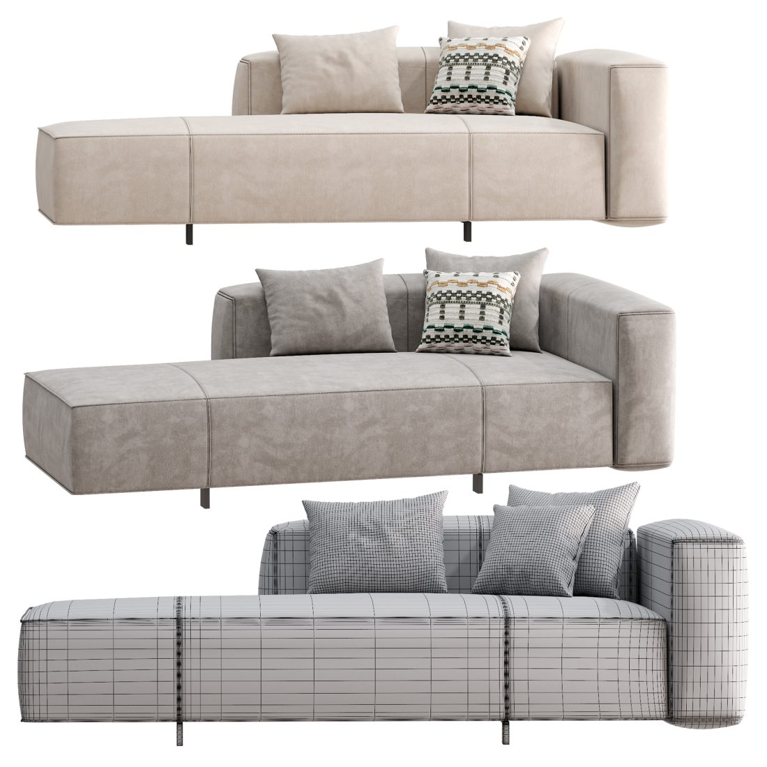 Yves Sofa - 3D Model for Corona