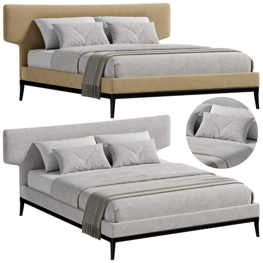 Stiletto High Bed By Luxurylivinggroup - 3D Model for Corona