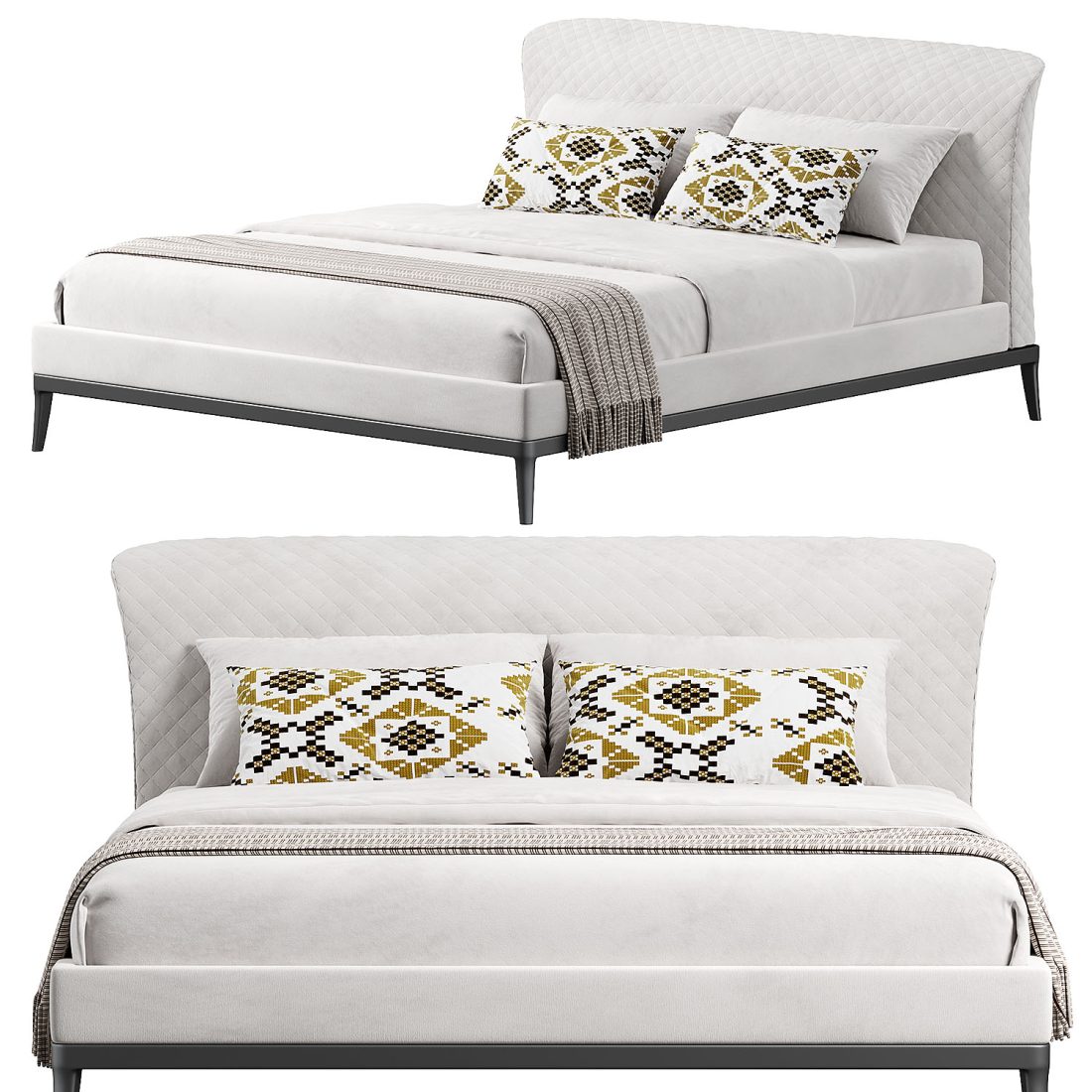Stiletto Bed By Luxurylivinggroup - 3D Model for Corona