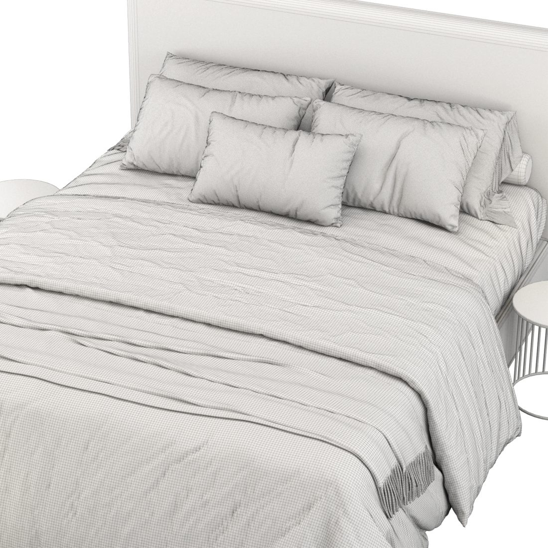 Christie Contemporary Bed 3D Model for VRay, Corona | CGMood