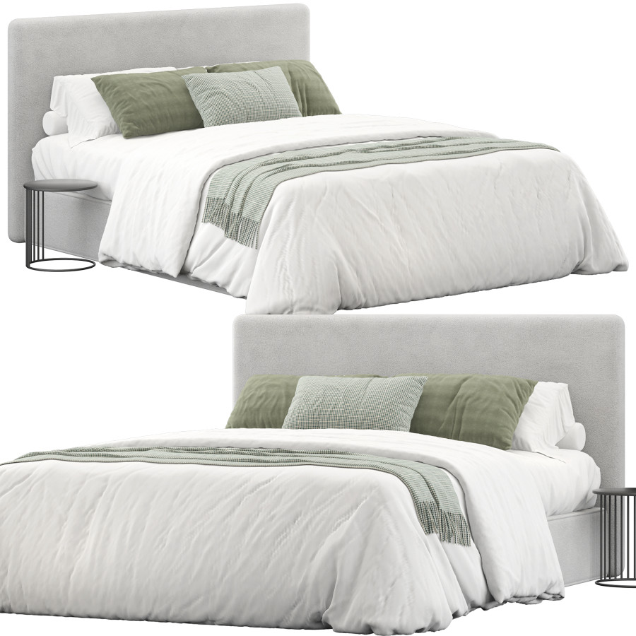Christie Contemporary Bed 3D Model for VRay, Corona | CGMood