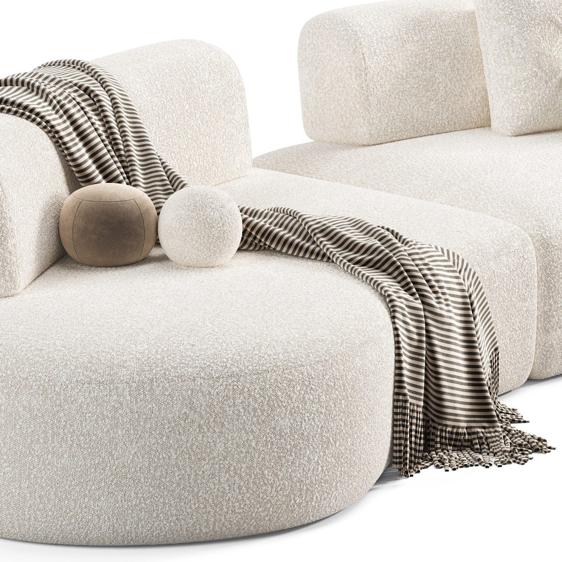 Bon Bon Modular Sofa 3D Model for VRay, Corona | CGMood
