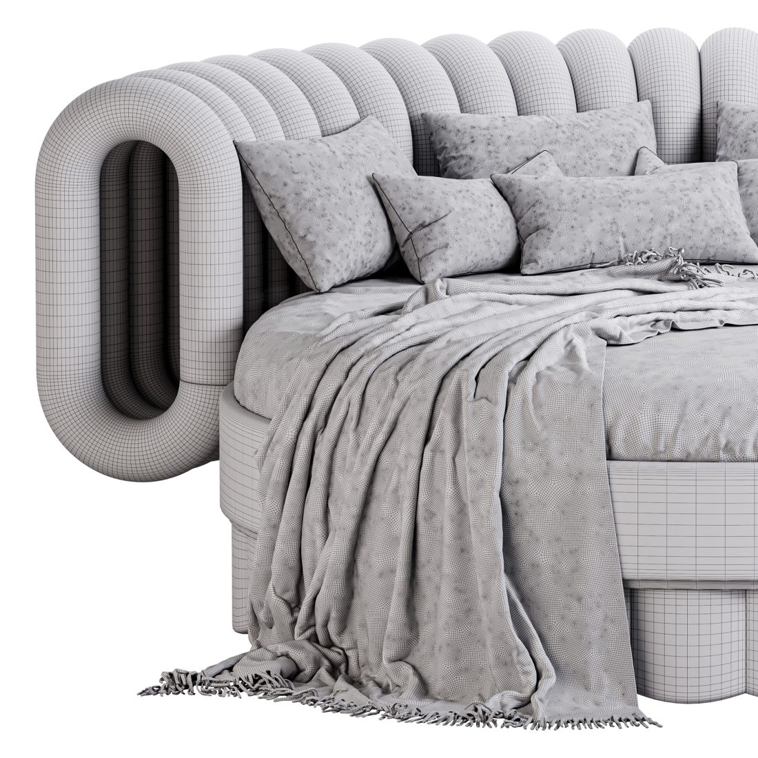 21st Century Post Future Bed - 3D Model for Corona