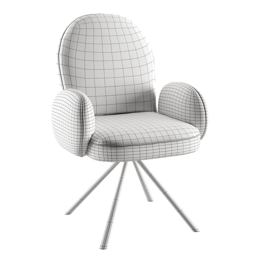 Movie Chair - 3D Model for VRay, Corona