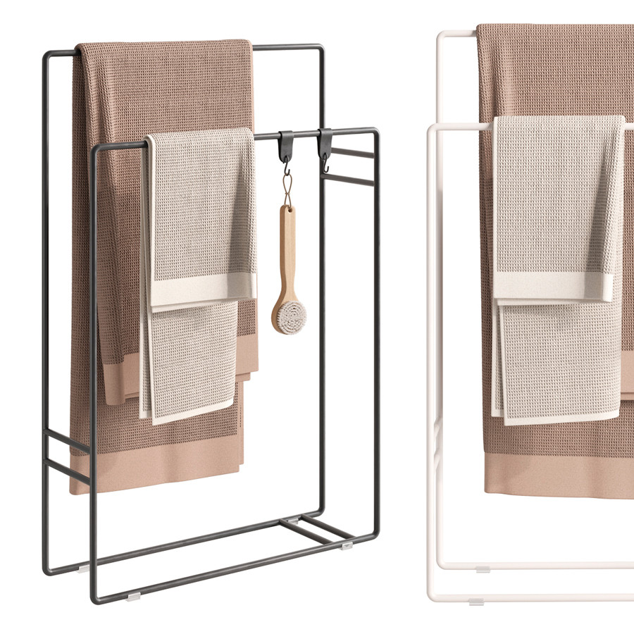 Freestanding Towel Rack Delaya In Three Colors 3D Model for Corona | CGMood