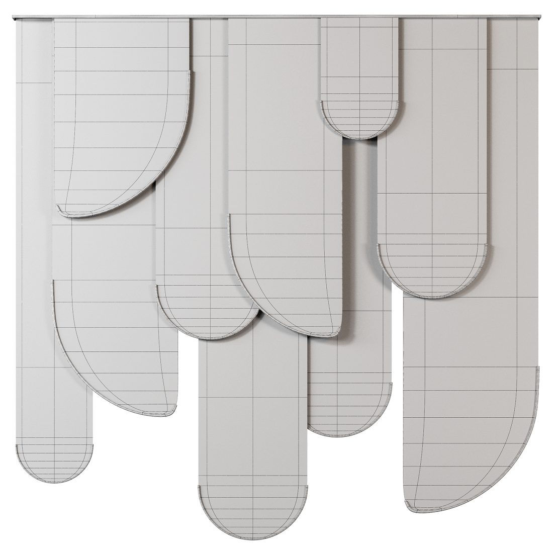The Leaves Blank Window Panels 3D Model for VRay, Corona | CGMood