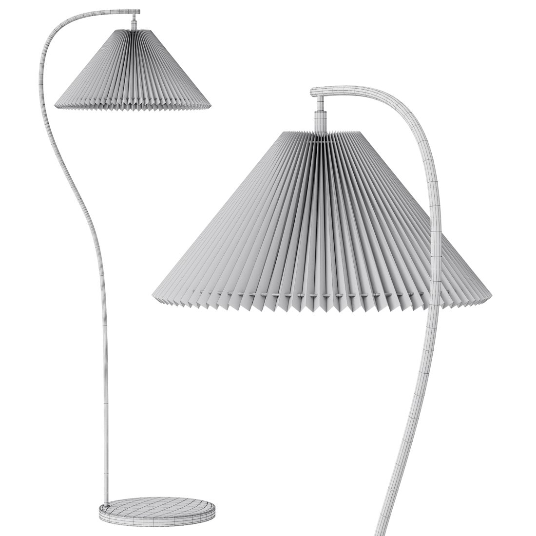 Urban Outfitters Sanna Floor Lamp - 3D Model for VRay, Corona