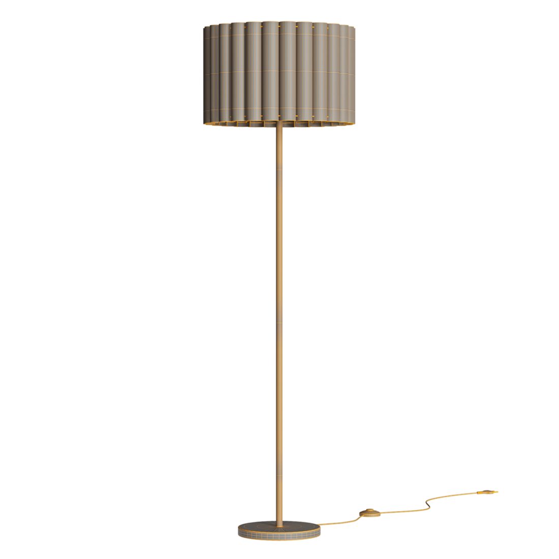 Floor Lamp Lucina Made Of Linen 3D Model for VRay, Corona | CGMood