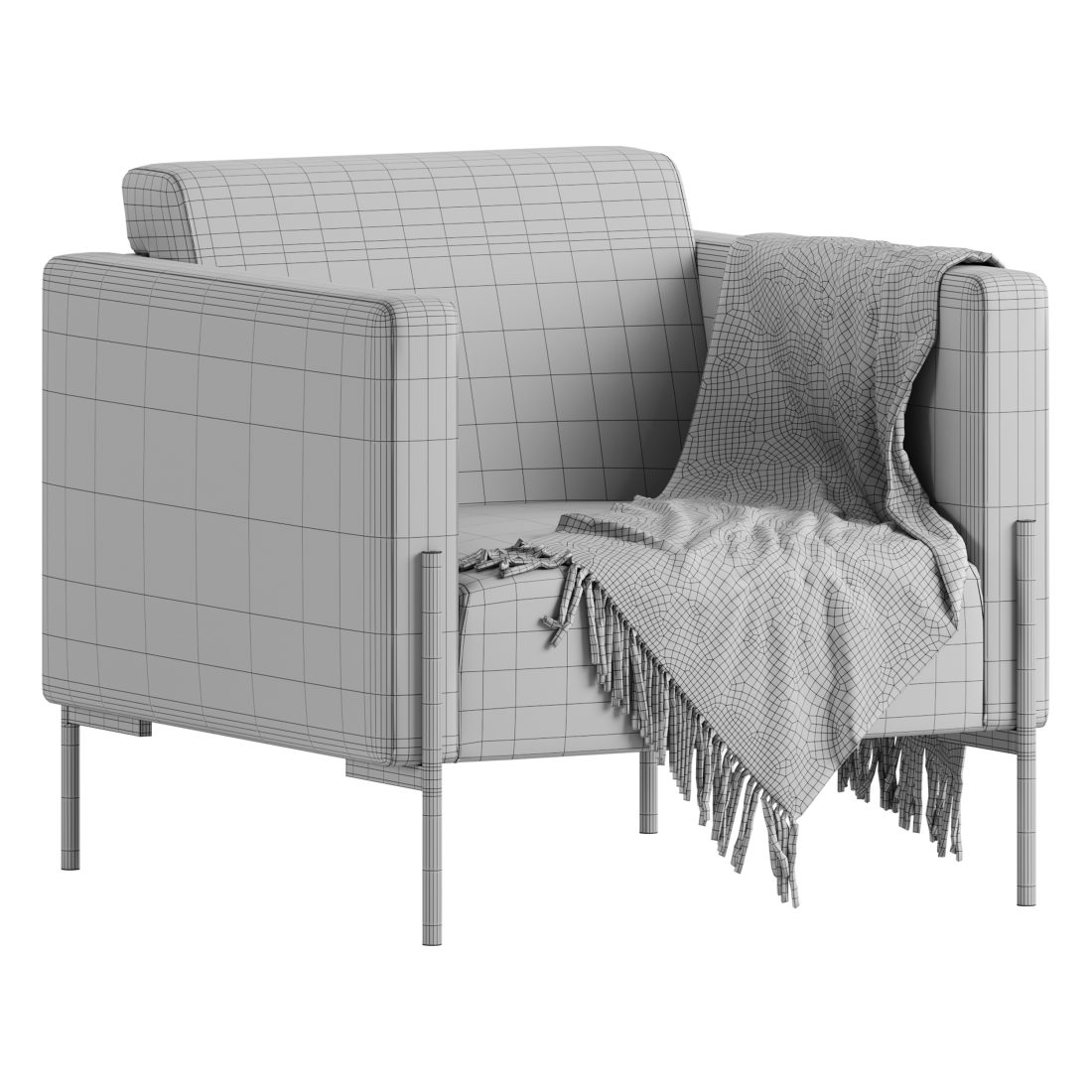 Bosco Chair Land Blue - 3D Model for Corona