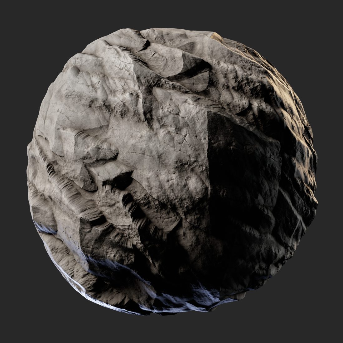 H122 Rock Cliff | PBR | 4K | Seamless | +SBSAR - 3D Model for VRay, Corona