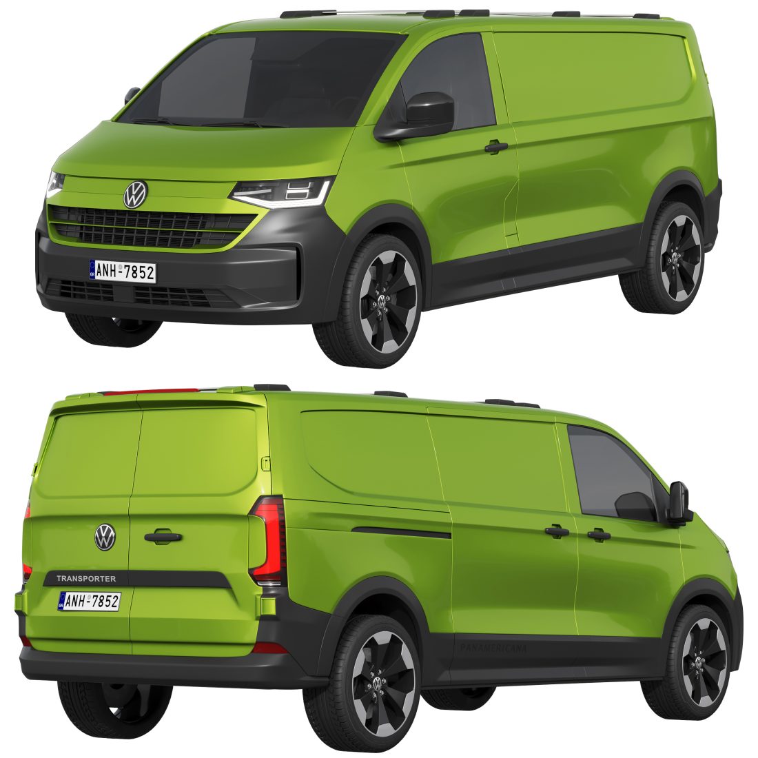 Volkswagen Transporter T7 2025 3D Model for Corona | CGMood