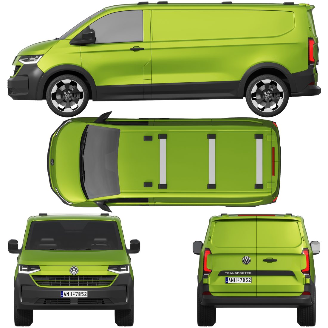Volkswagen Transporter T7 2025 3D Model for Corona | CGMood