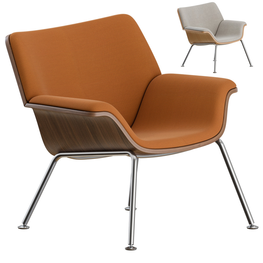 Swoop Plywood Lounge Chair By Herman Miller - 3D Model for Corona