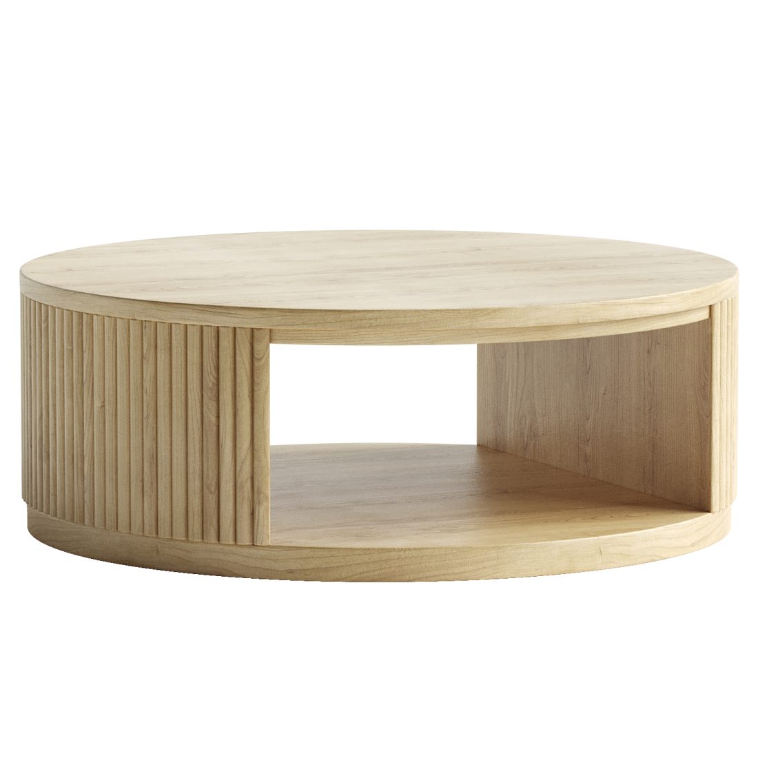 Fitzroy Modern Natural Acacia Coffee Table 3D Model for Corona | CGMood
