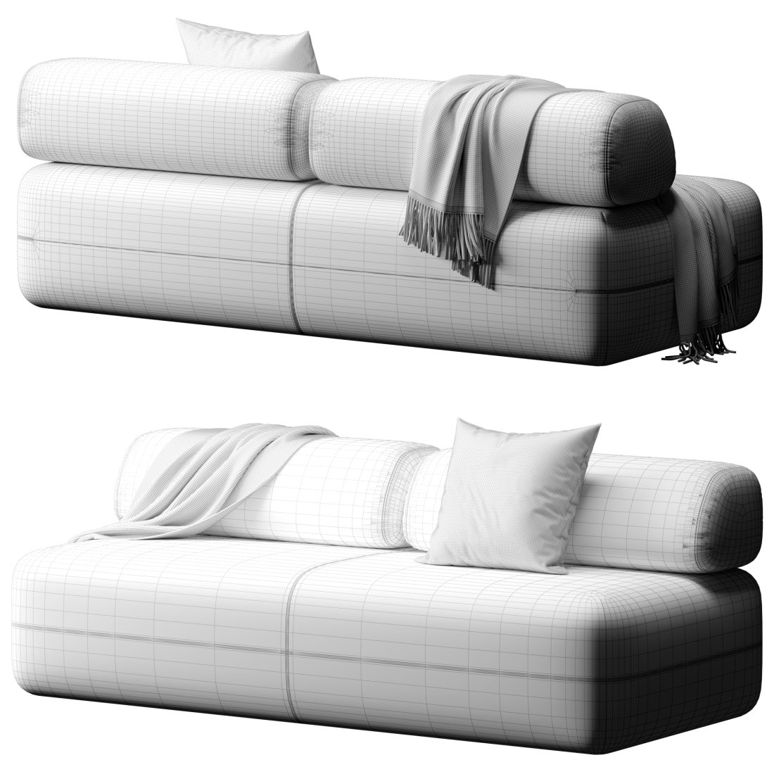 Sofa Bed By Kotacompany 3D Model for VRay, Corona | CGMood