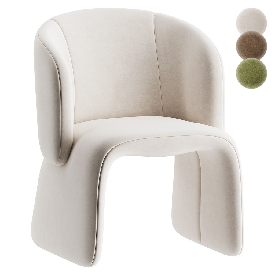 Halstead Dining Chair - 3D Model for Corona