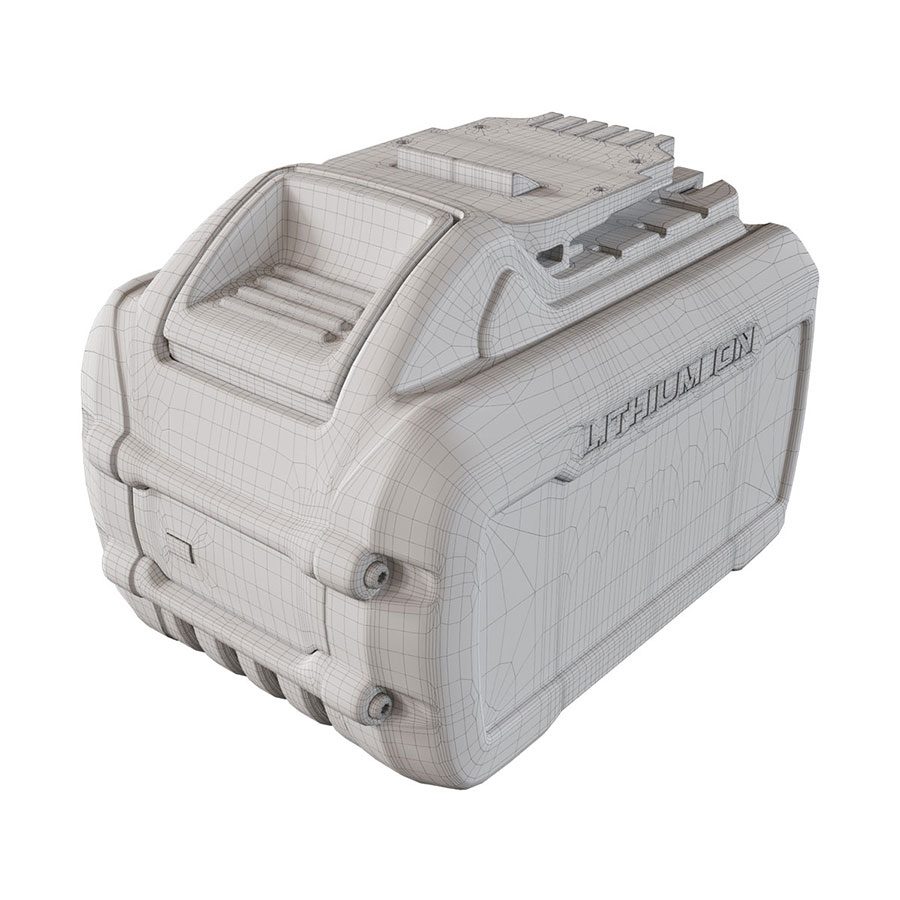 Dewalt 9ah Lithium Ion Battery - 3D Model for Corona