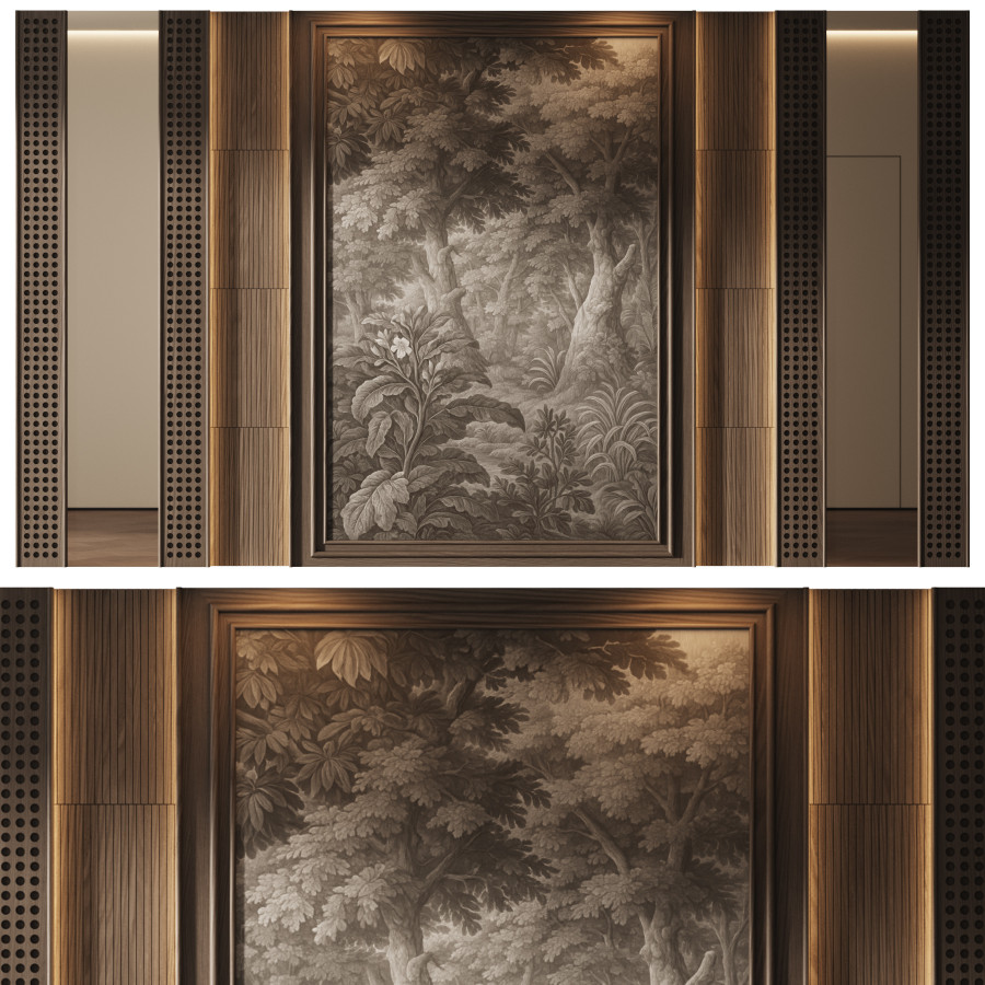 Decorative V89 Wall Panels 3D Model for VRay, Corona | CGMood