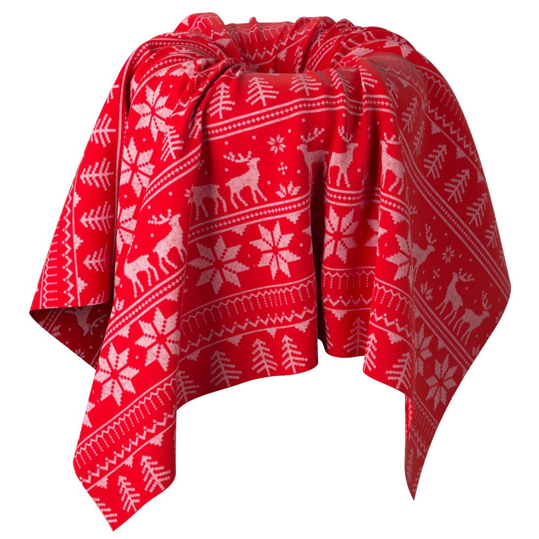Christmas Fabric Material Vol 02 + Sbsar - 3D Model for VRay, Corona