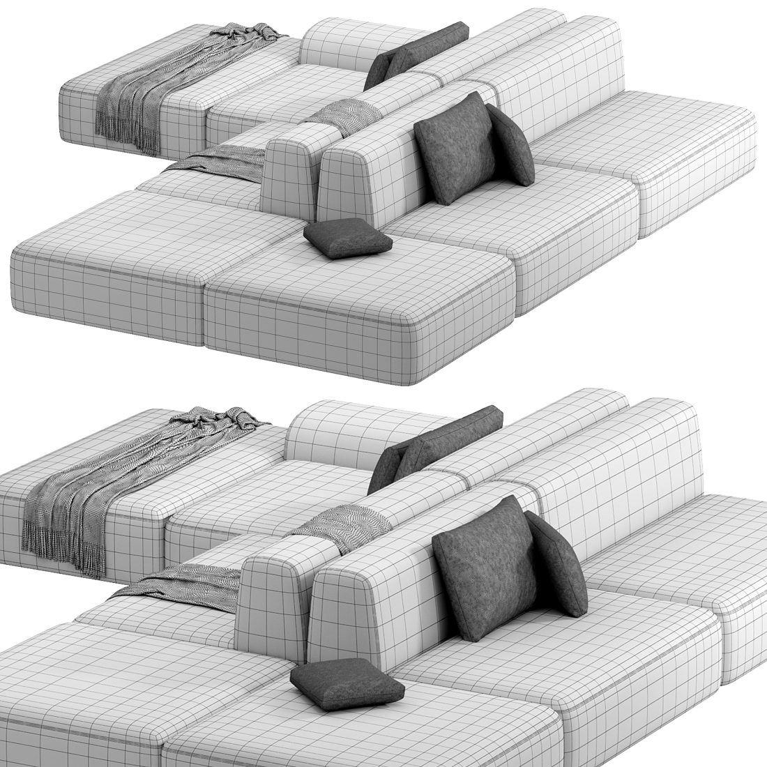 Paola Lenti All Time Sofa 3D Model for Corona | CGMood