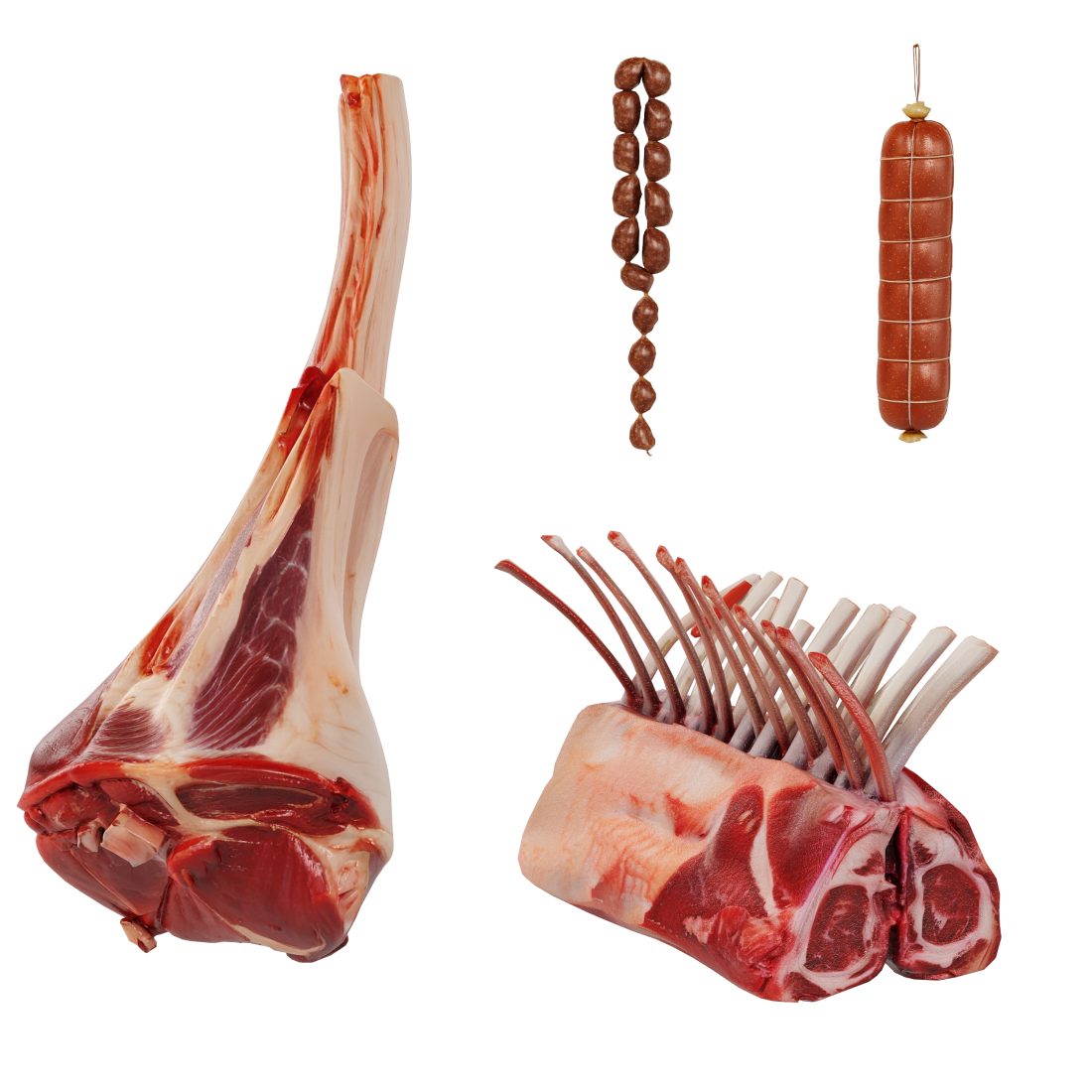 Butcher Set 2 3D Model for VRay, Corona | CGMood
