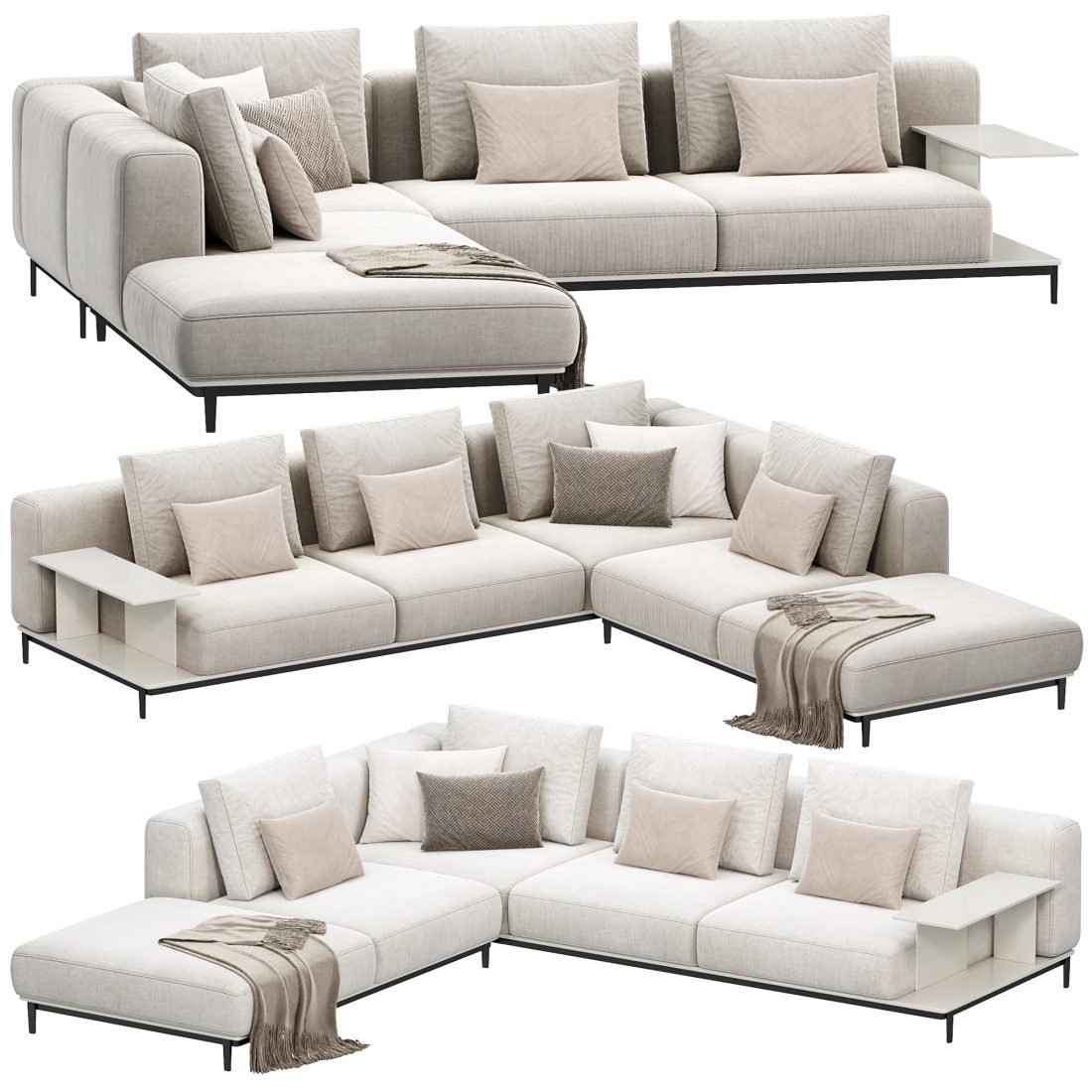 Brera Sofa By Poliform 3D Model for Corona | CGMood