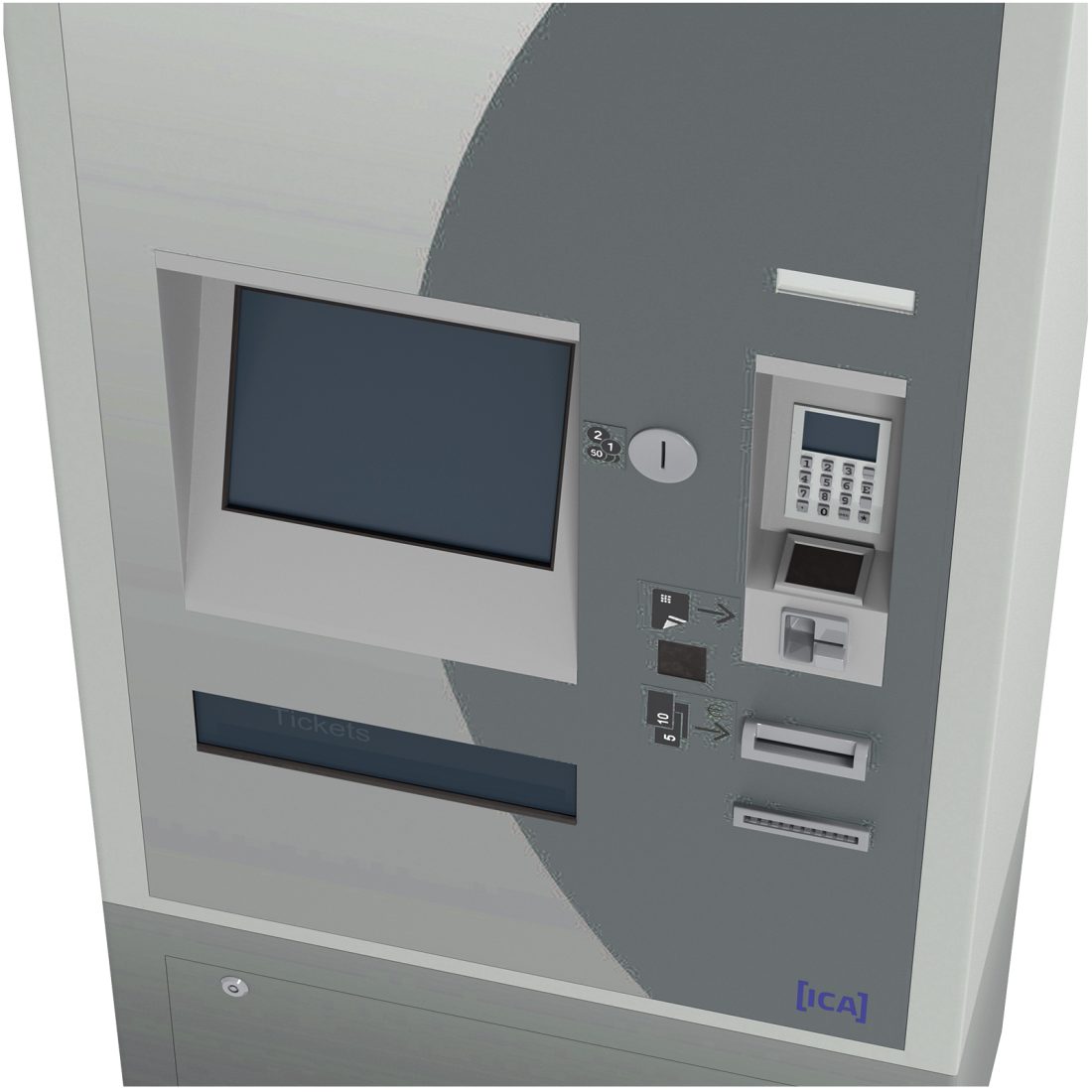 Ticket Validation Card Payment Machine 3D Model for VRay, Corona | CGMood