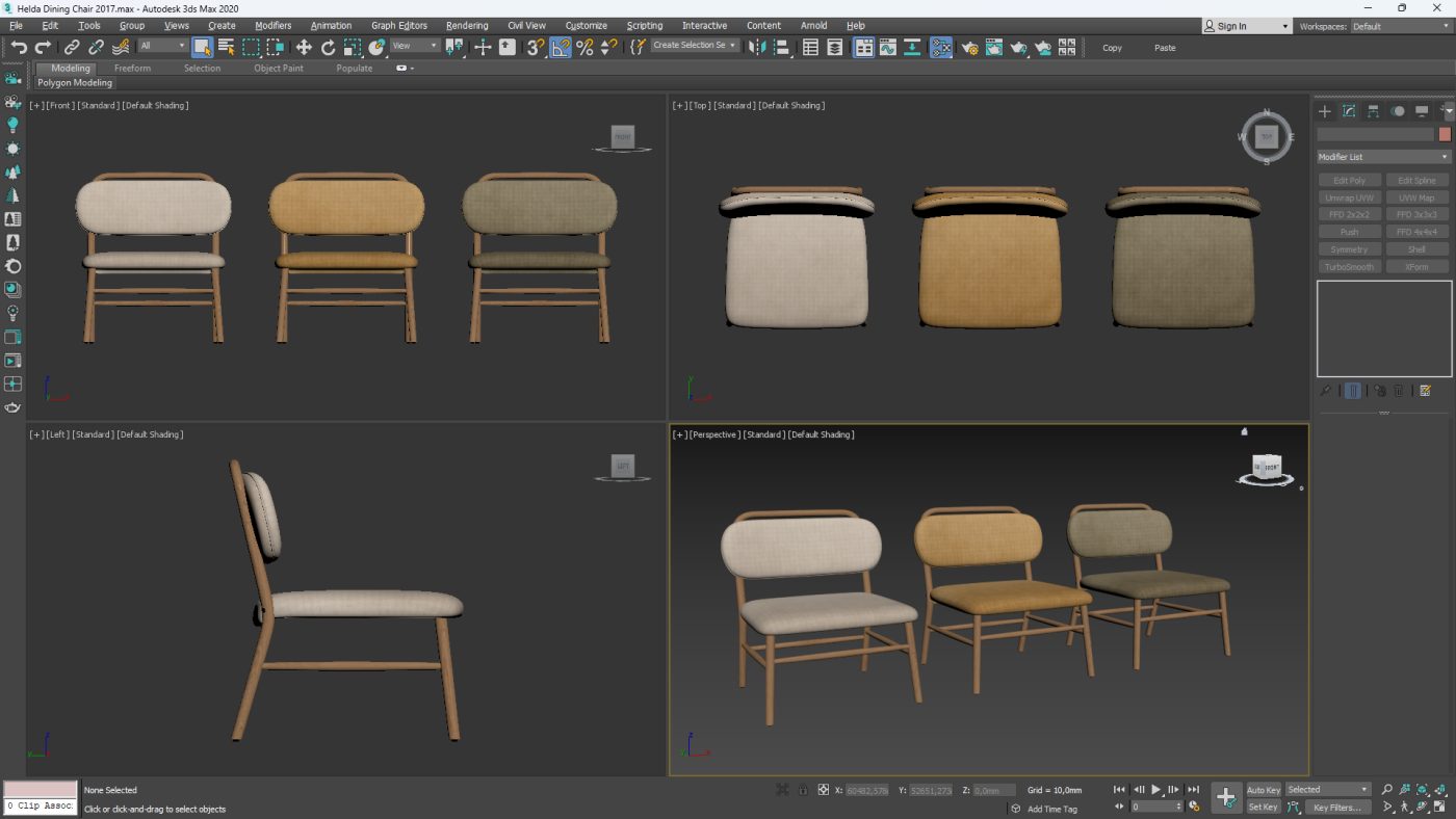 Helda Armchair - 3D Model for Corona