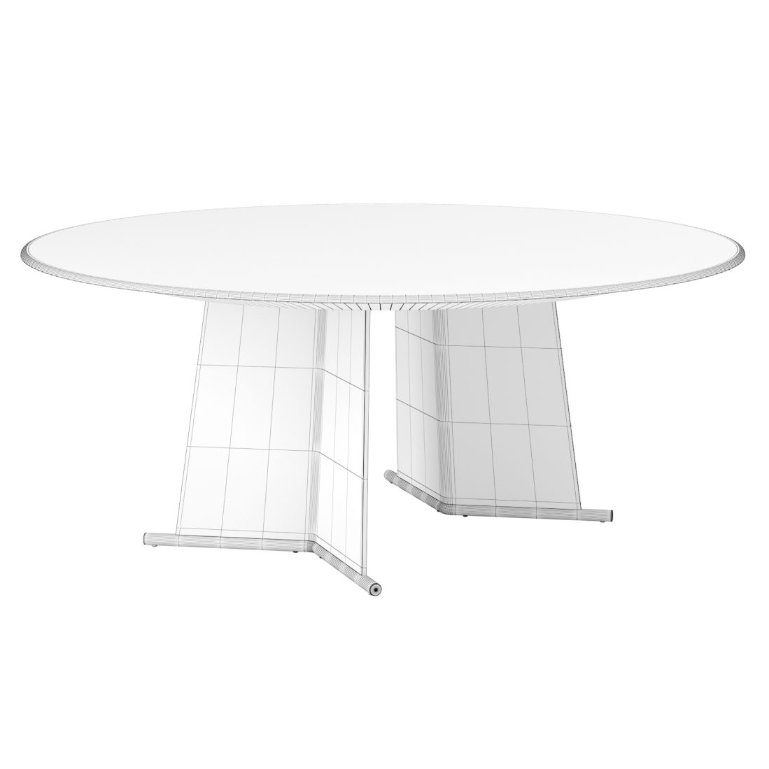 Libra Round Dining Table By Minotti - 3D Model for Corona