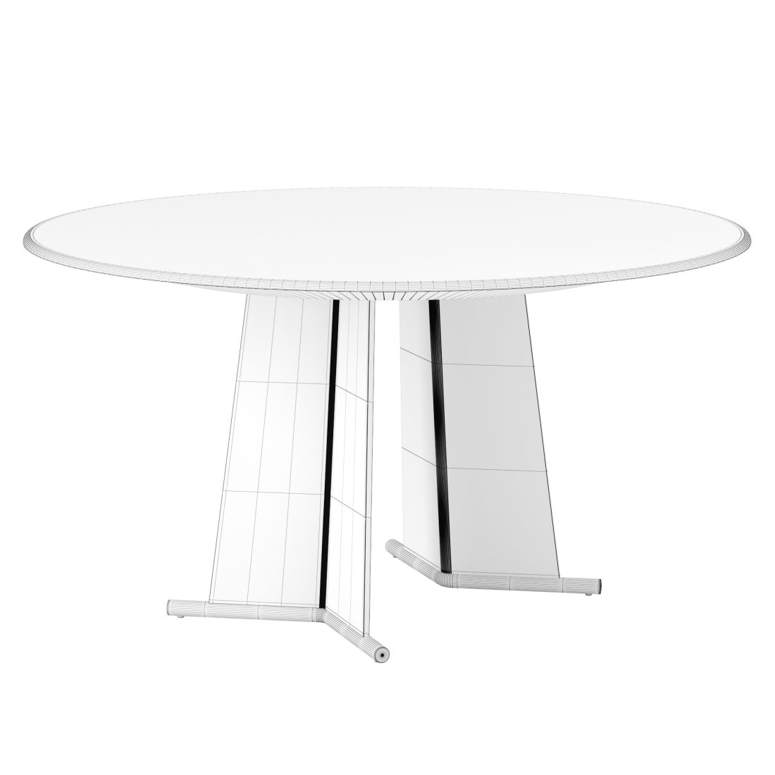 Libra Round Dining Table By Minotti - 3D Model for Corona