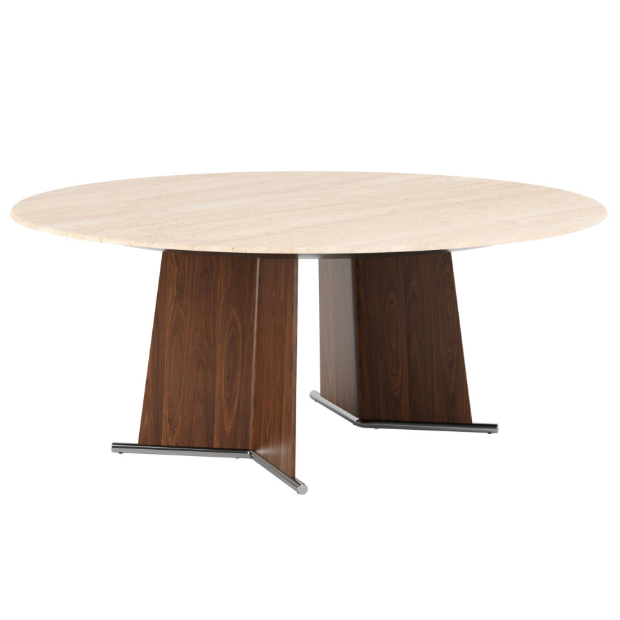 Libra Round Dining Table By Minotti - 3D Model for Corona