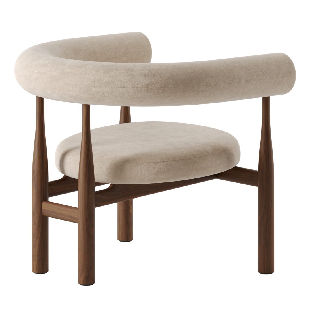 Bukowski Lounge Chair By New Works - 3D Model for Corona