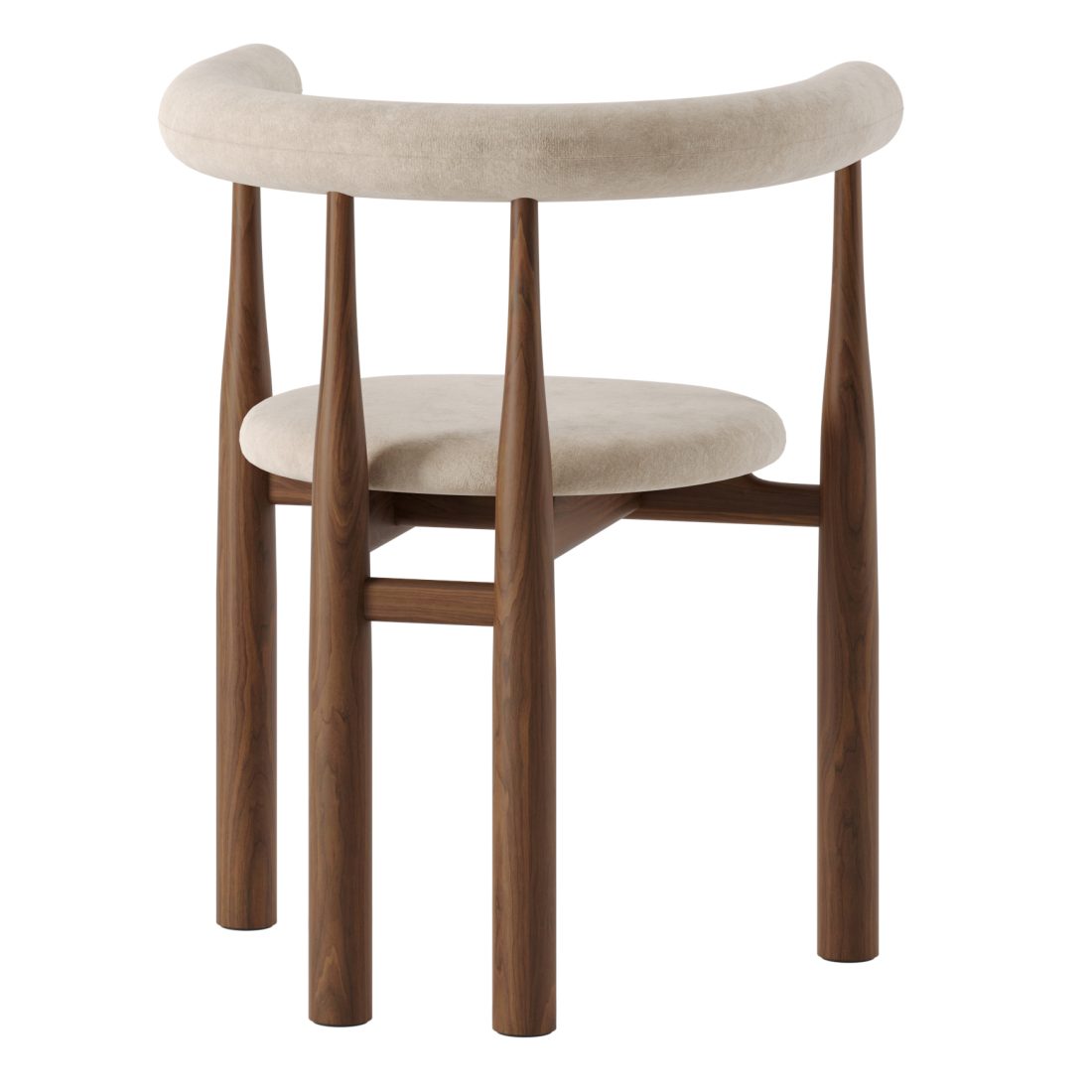 Bukowski Chair Fully Upholstered By New Works 3D Model for Corona | CGMood