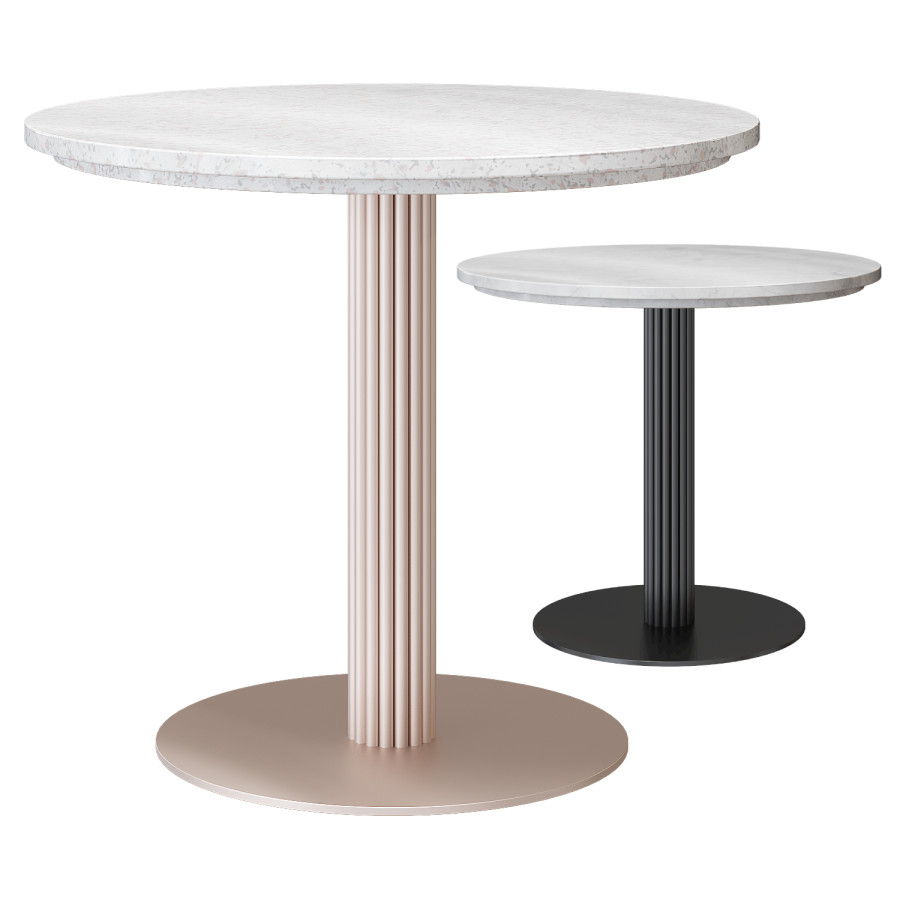 Stem Dining Table Terrazzo And Marble - 3D Model for Corona