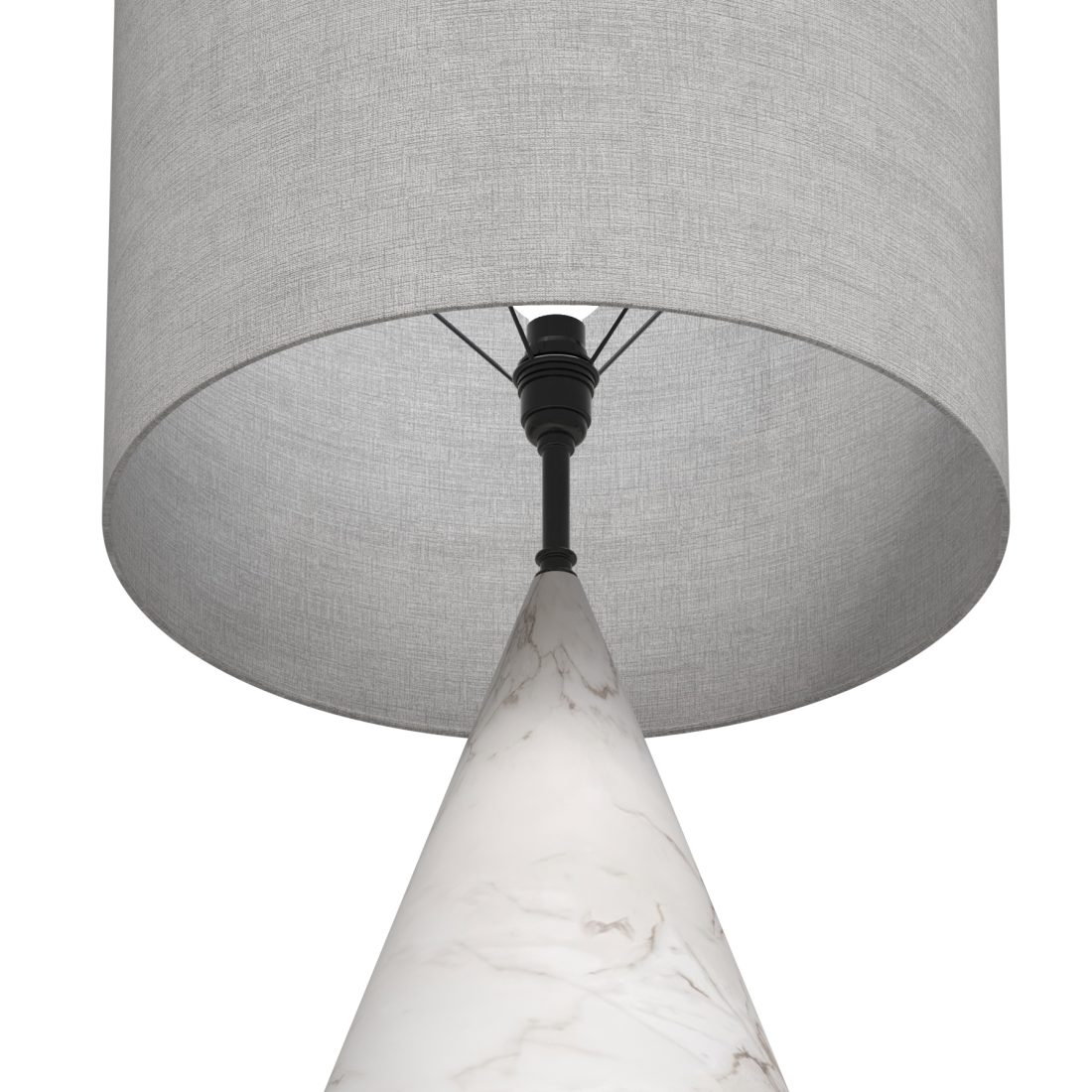 Large Tapered Ava Alabaster Lamp On Brass Base 3D Model for Corona | CGMood