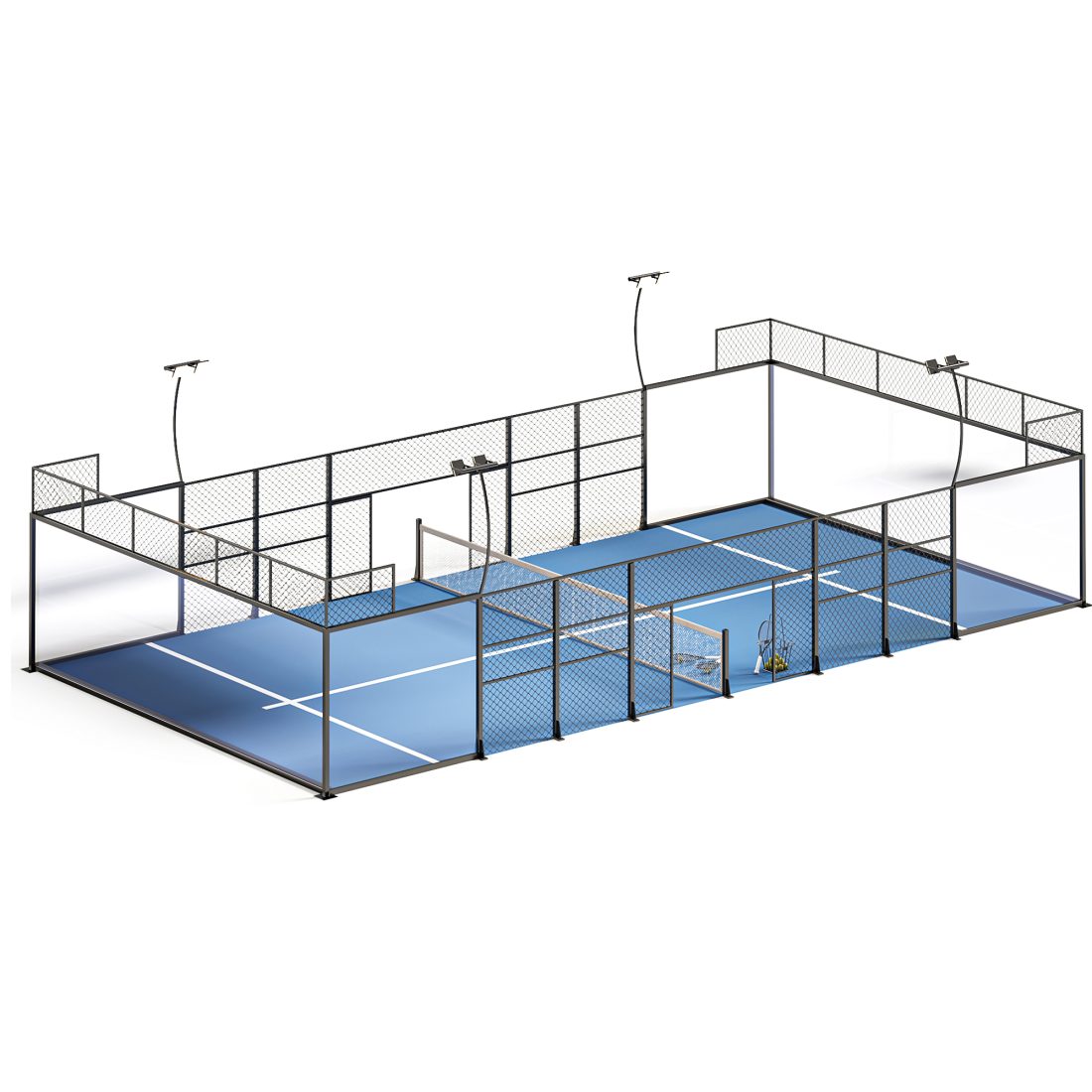 Padel Tennis 3D Model for Corona | CGMood