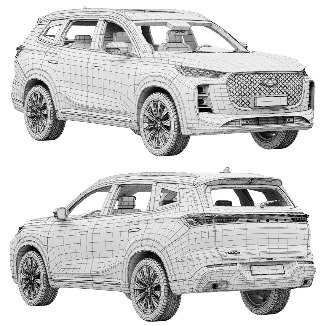 Chery Tiggo 8 2026 - 3D Model for Corona