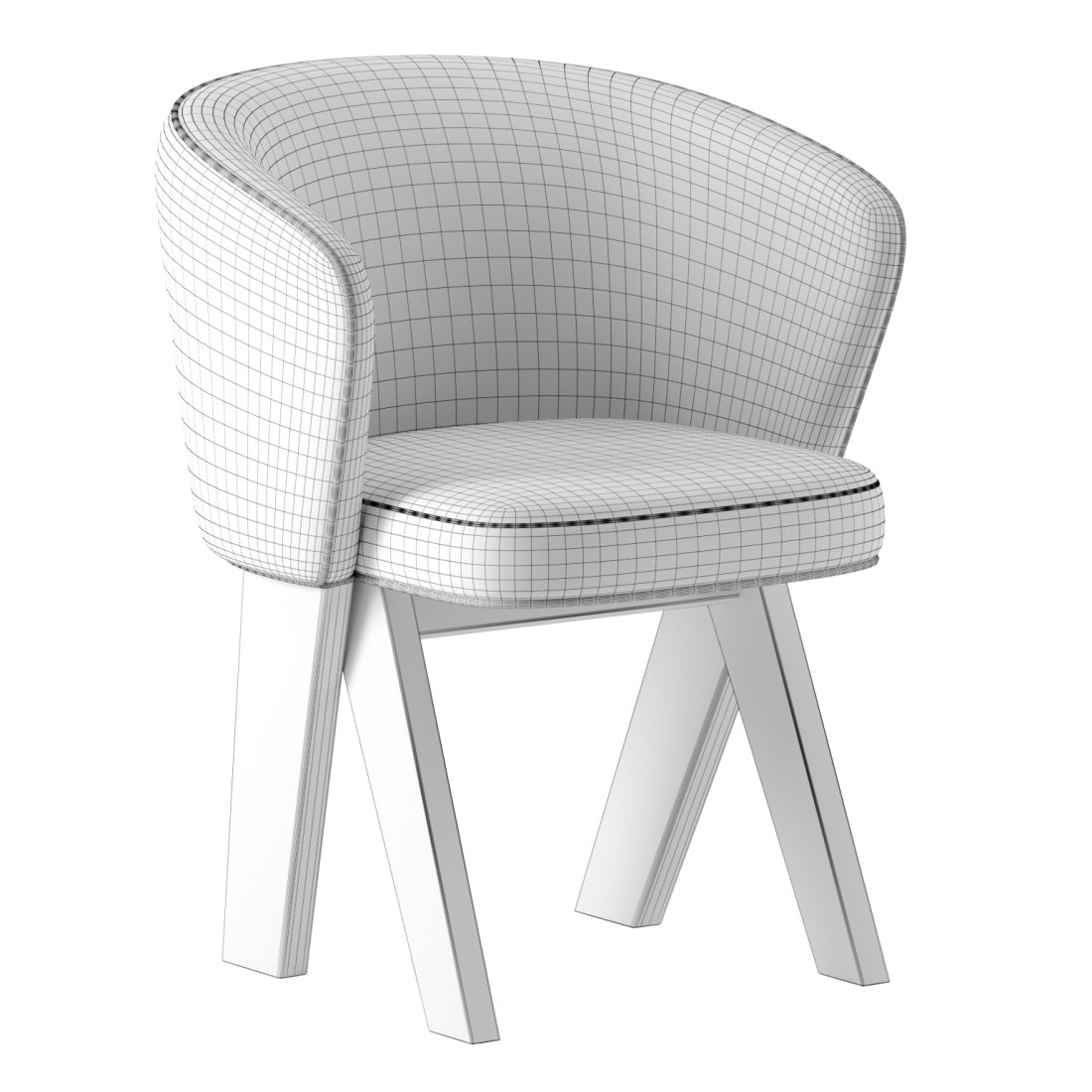 Adrienne Chair By Pierre Frey - 3D Model for Corona