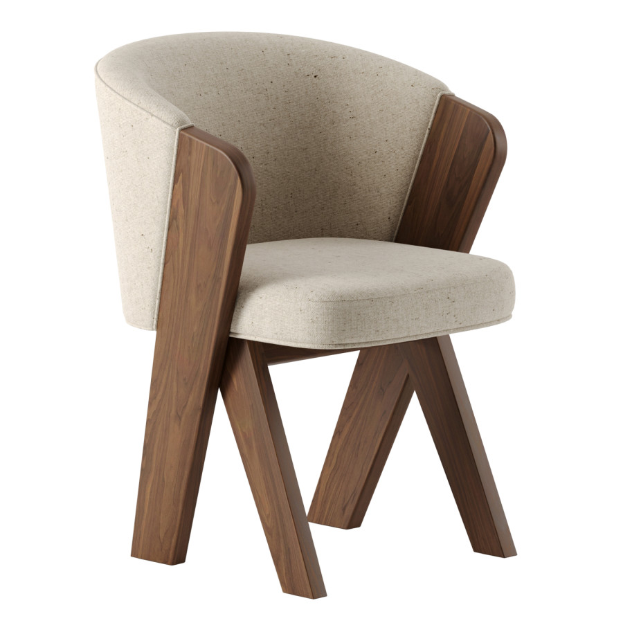 Adrienne Chair By Pierre Frey - 3D Model for Corona