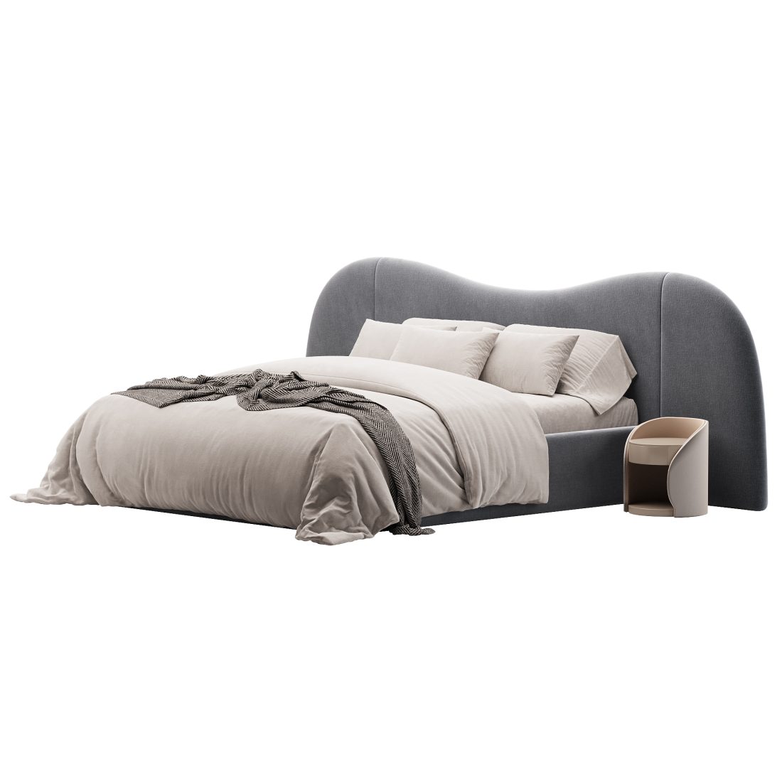 The Extended Savannah Bed 3D Model for Corona | CGMood